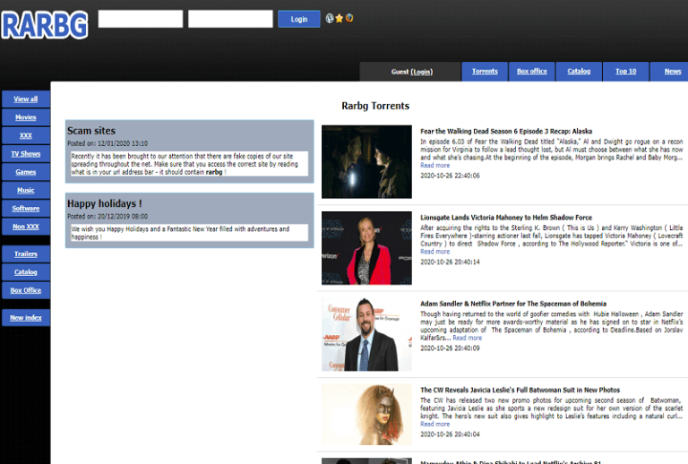 Rarbg Torrent Official Website and Mirror Links Unblock (Rarbg Proxy)