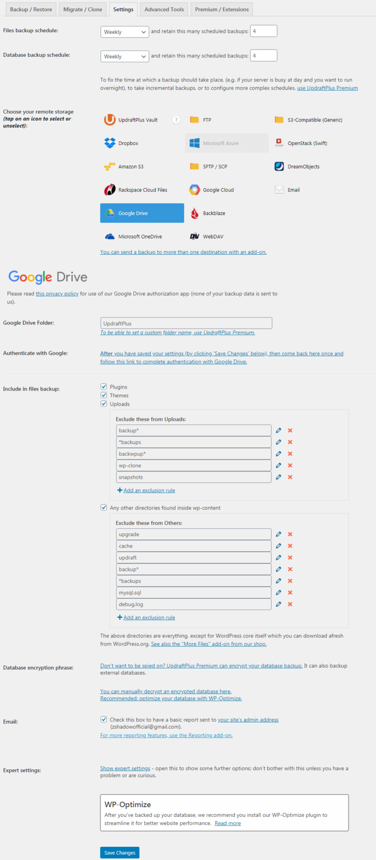 How to Backup Wordpress Website Automatically with Updraft